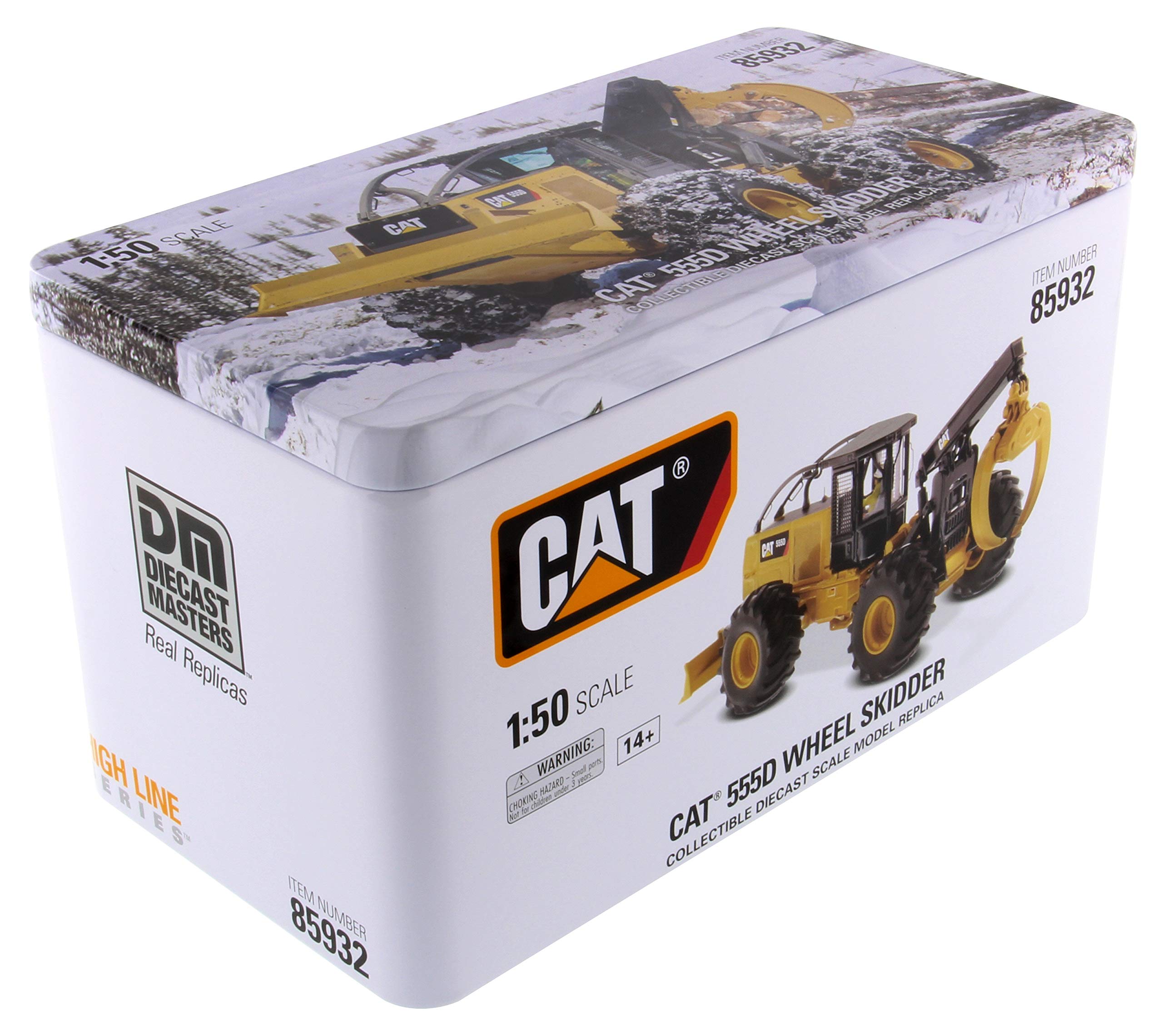 Diecast Masters Caterpillar 555D Skidder High Line Series Vehicle, 7.29 x 3.03 x 2.68 inches