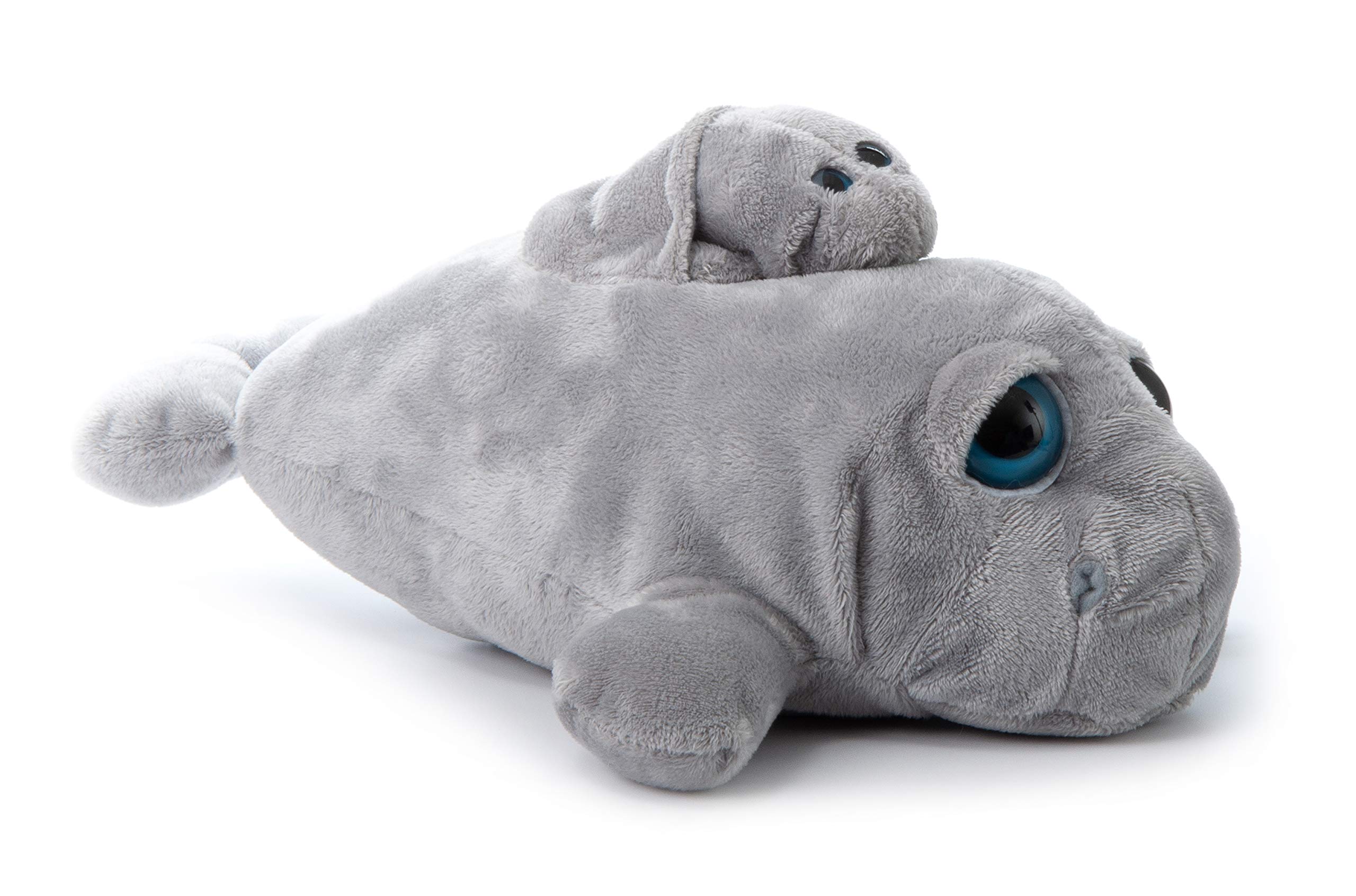 The Petting Zoo Mom and Baby Manatee Stuffed Animal, Gifts for Kids, Pocketz Ocean Animals, Manatee Plush Toy 15 inches