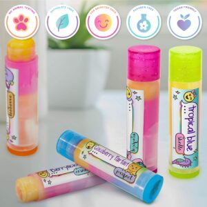 Just My Style Layered Lip Balm by Horizon Group USA, DIY 5 Shimmering Lip Balms, Mix Fruity Flavors To Make Your Own Unique Lip Balm. Strawberry, Tropical Fruit & Very Berry