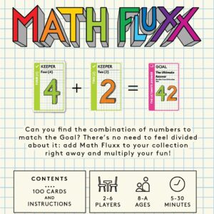 Looney Labs Math Fluxx Card Game - Mathematical Adventure for All Ages