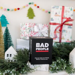 BAD PEOPLE Party Game - Find Out What Your Friends Really Think of You - Hilarious Adult Card Game for Fun Parties and Board Games Night with Your Group