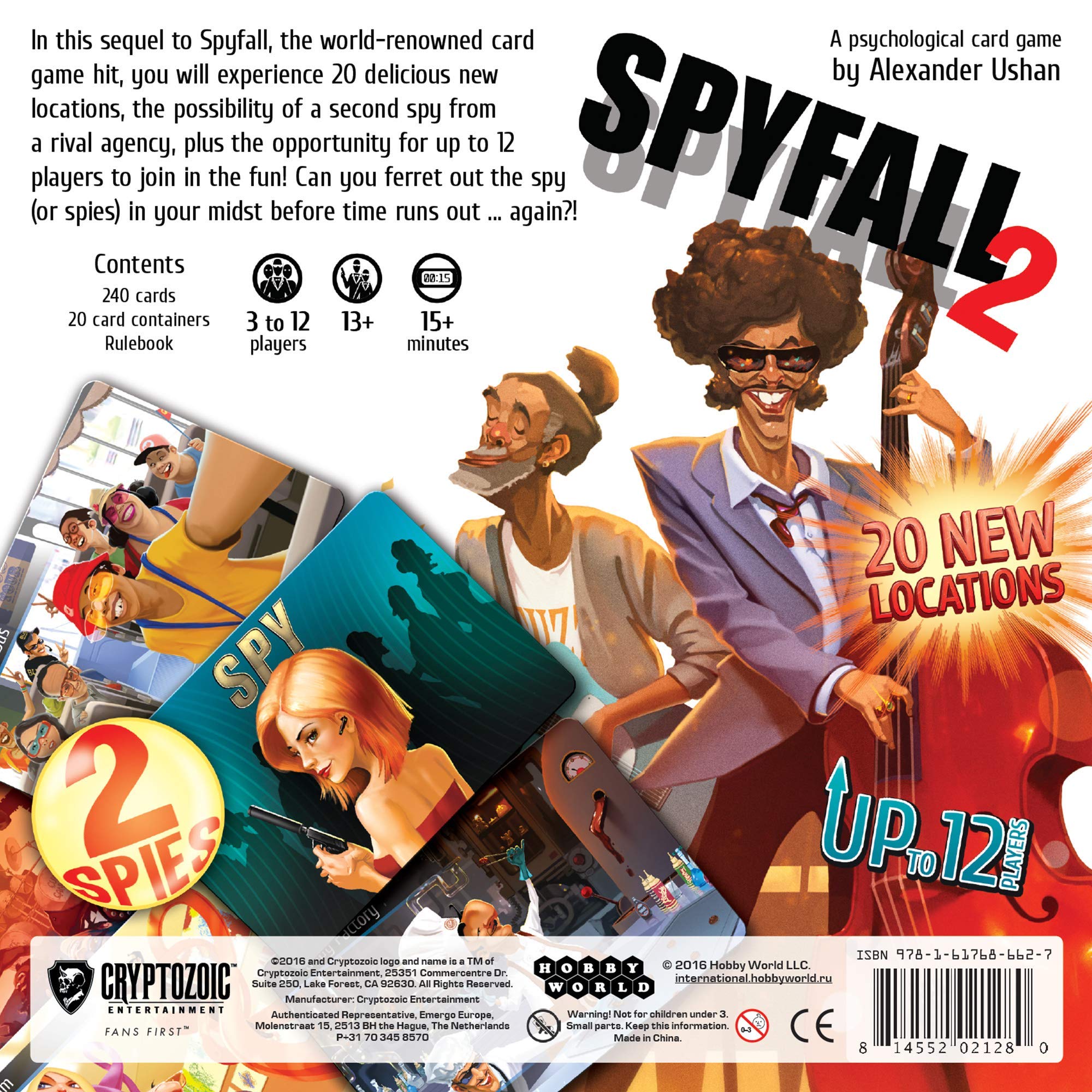 Spyfall 2 - The Perfect Party Game - Find the Spy Before Time Runs Out - Up to 3 to 12 Players - Board Games for Teens and Adults - Ages 13+