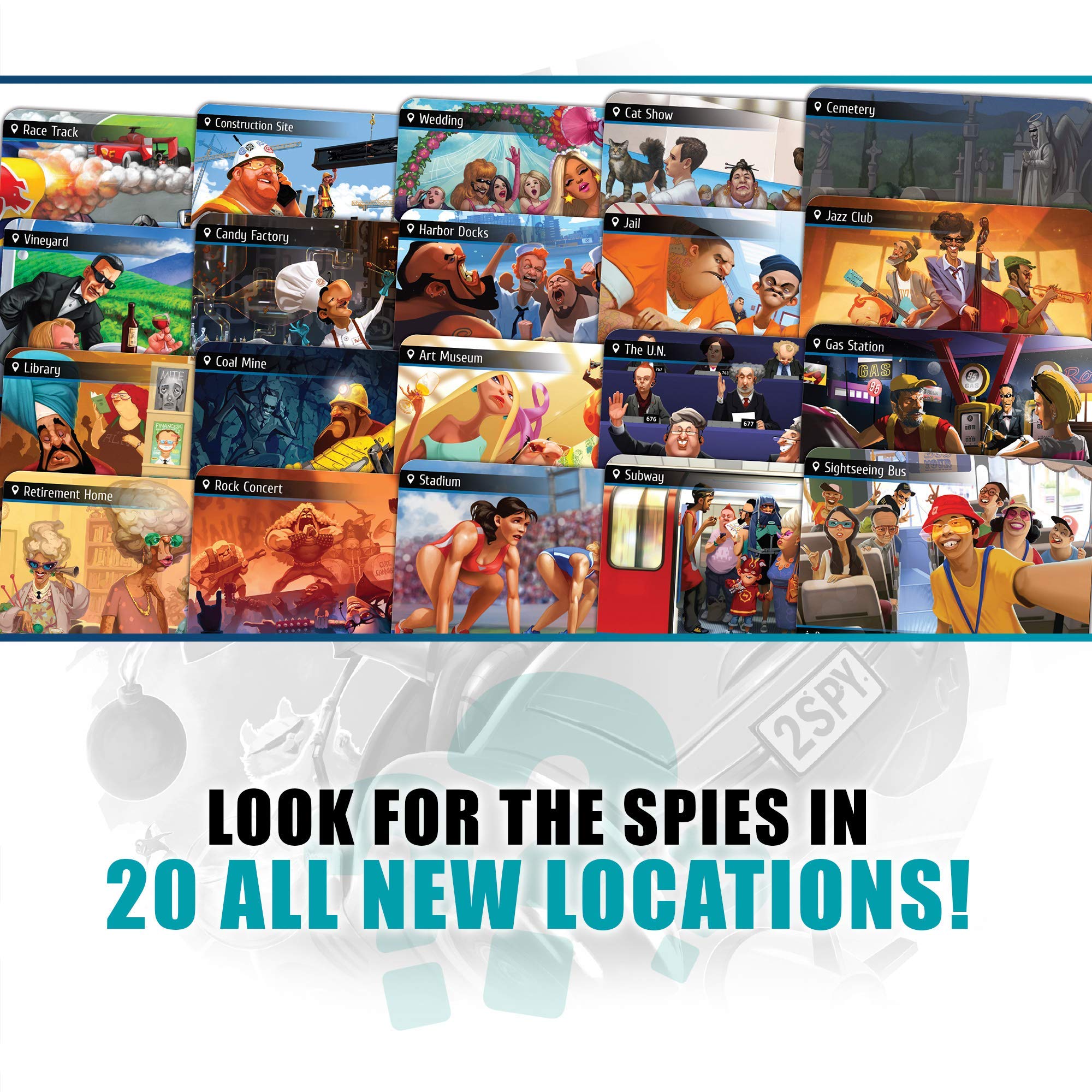 Spyfall 2 - The Perfect Party Game - Find the Spy Before Time Runs Out - Up to 3 to 12 Players - Board Games for Teens and Adults - Ages 13+