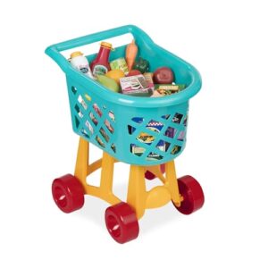 Battat- Deluxe Grocery Playset – Toy Food For Toddlers – Shopping Cart Toy- 20+ Pretend Food Items- Grocery Cart- 3 Years +