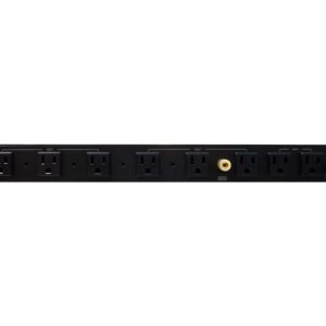 Monoprice 15 Amp Power Conditioner and Sequencer - 8 Outlets, 3 Zones, 1U Rack Mount, Black - Stage Right