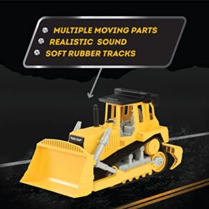 Driven by Battat – Midrange 1:16 Scale – Bulldozer Toy – Construction Truck Toy with Realistic Engine Sound & Multiple Moving Parts – Car Toy Gift for Boys & Girls Age 3+