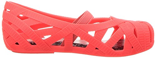 Mini Melissa Kids' Mini Jean + Jason Wu Ballet Flat, Neon Orange, 5 Regular US Toddler