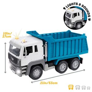 Driven by Battat – Large Toy Dump Truck for Kids – Toy Construction Vehicle – Lights & Sounds – Movable Parts – 3 Years + – Standard Dump Truck