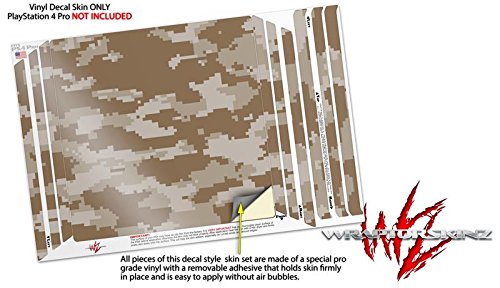 WraptorSkinz PS4 Pro Skin WraptorCamo Digital Camo Desert - Decal Style Skin Wrap fits Sony PlayStation 4 Pro Console