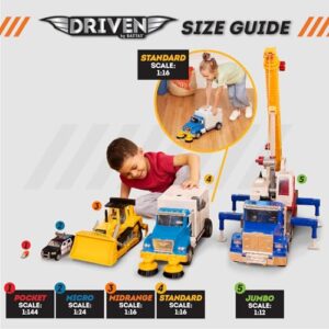 Driven by Battat – Large Toy Dump Truck for Kids – Toy Construction Vehicle – Lights & Sounds – Movable Parts – 3 Years + – Standard Dump Truck