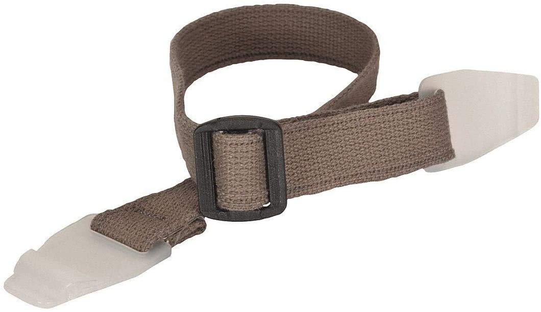 MSA 10171106 Hard Hat Chinstrap - 2-Point Suspension Attachment, 3/4" Cotton Webbing, Tan, Flexible Construction & Adjustable Design for Comfort, Durable & Versatile, Replaceable Non-Metal Accessory