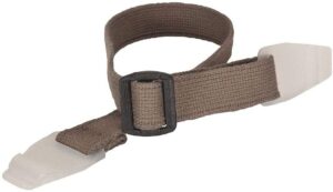 msa 10171106 hard hat chinstrap - 2-point suspension attachment, 3/4" cotton webbing, tan, flexible construction & adjustable design for comfort, durable & versatile, replaceable non-metal accessory