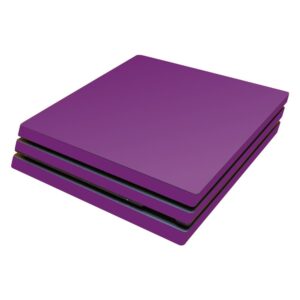 mightyskins skin compatible with sony ps4 pro console - solid purple | protective, durable, and unique vinyl decal wrap cover | easy to apply, remove, and change styles | made in the usa