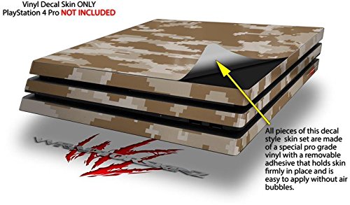 WraptorSkinz PS4 Pro Skin WraptorCamo Digital Camo Desert - Decal Style Skin Wrap fits Sony PlayStation 4 Pro Console