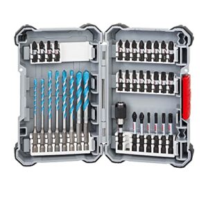 bosch professional 8-piece impact control hss twist drill bit set (pick and click, hex-9, accessories for impact drivers)