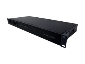 monoprice 15 amp power conditioner and sequencer - 8 outlets, 3 zones, 1u rack mount, black - stage right