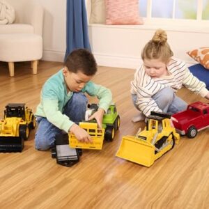 Driven by Battat – Midrange 1:16 Scale – Bulldozer Toy – Construction Truck Toy with Realistic Engine Sound & Multiple Moving Parts – Car Toy Gift for Boys & Girls Age 3+