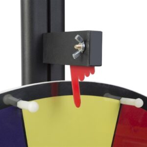 Displays2go Spinning Prize Wheel for Countertop, Plastic, Acrylic, PVC, Iron – Black (PWTABTOP24)