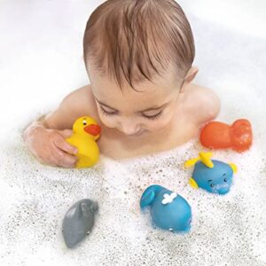 Battat – Assorted Bath Toys – 9Pcs Animal Squirters – Water Squirt Toys – Bath & Pool – 10 Months+ – Bath Buddies (9Pcs)