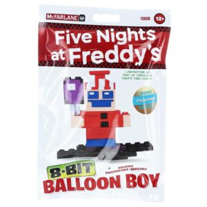 mcfarlane toys five nights at freddy's buildable 8-bit balloon boy