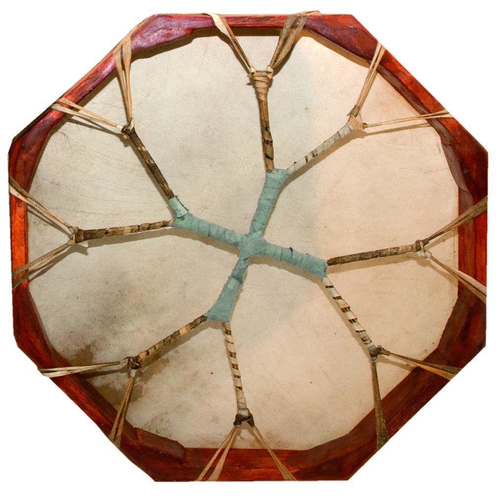 Shaman drum 8-corners with goat skin, Frame Drum, handmade … (28 inch)