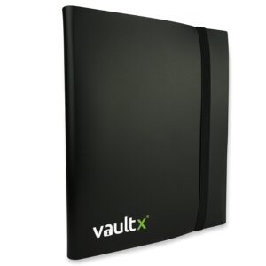 Vault X Binder - 9 Pocket Trading Card Album Folder - 360 Side Loading Pocket Binder for TCG (Black)