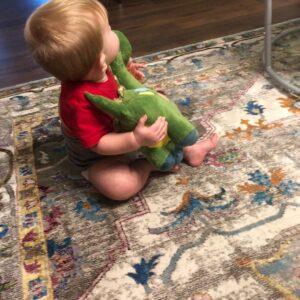 16" Green Stuffed Dinosaur Plush Stuffed Animal Toy for Baby Gifts Kid Birthday Party Gift