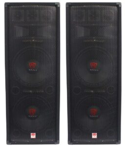 rockville (2) rsg12.28 dual 12 2000 watt 8-ohm passive pro audio pa speakers