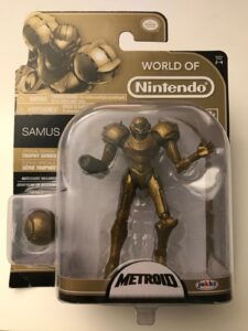 world of nintendo, series 2-4, metroid samus (trophy series) action figure, 4 inches