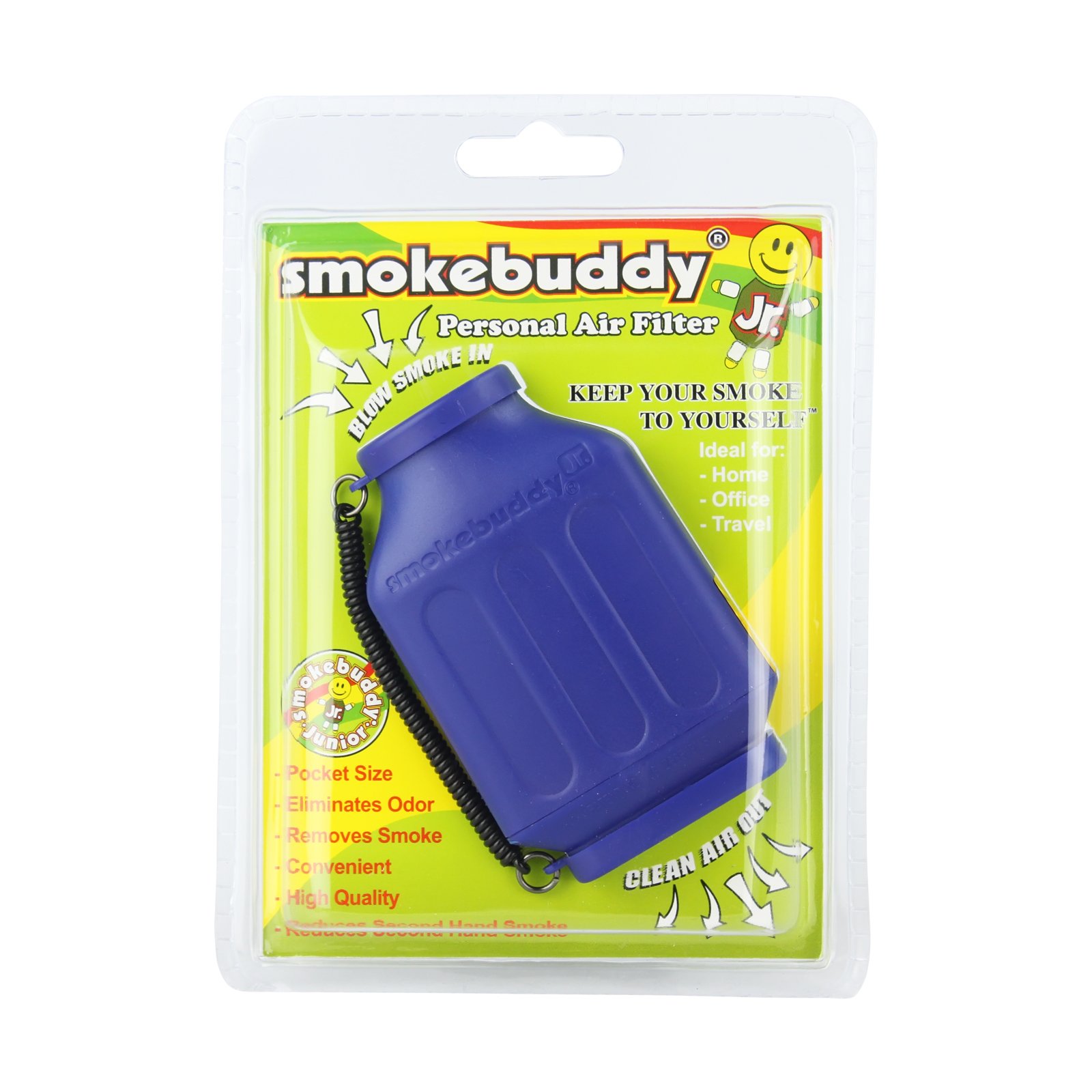 Smoke Buddy JUNIOR - Personal Air Filter Purifier (Blue)