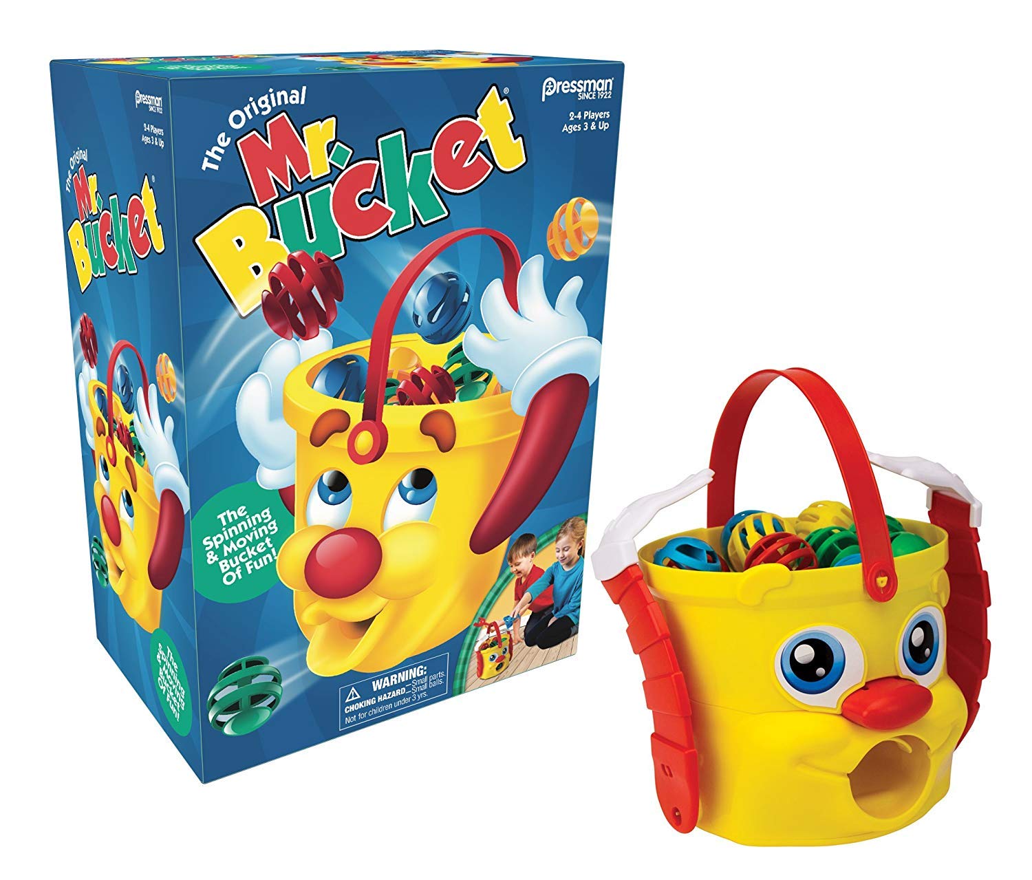 Mr. Bucket Game -- The Spinning & Moving Bucket of Fun! by Pressman Multi Color, 5"