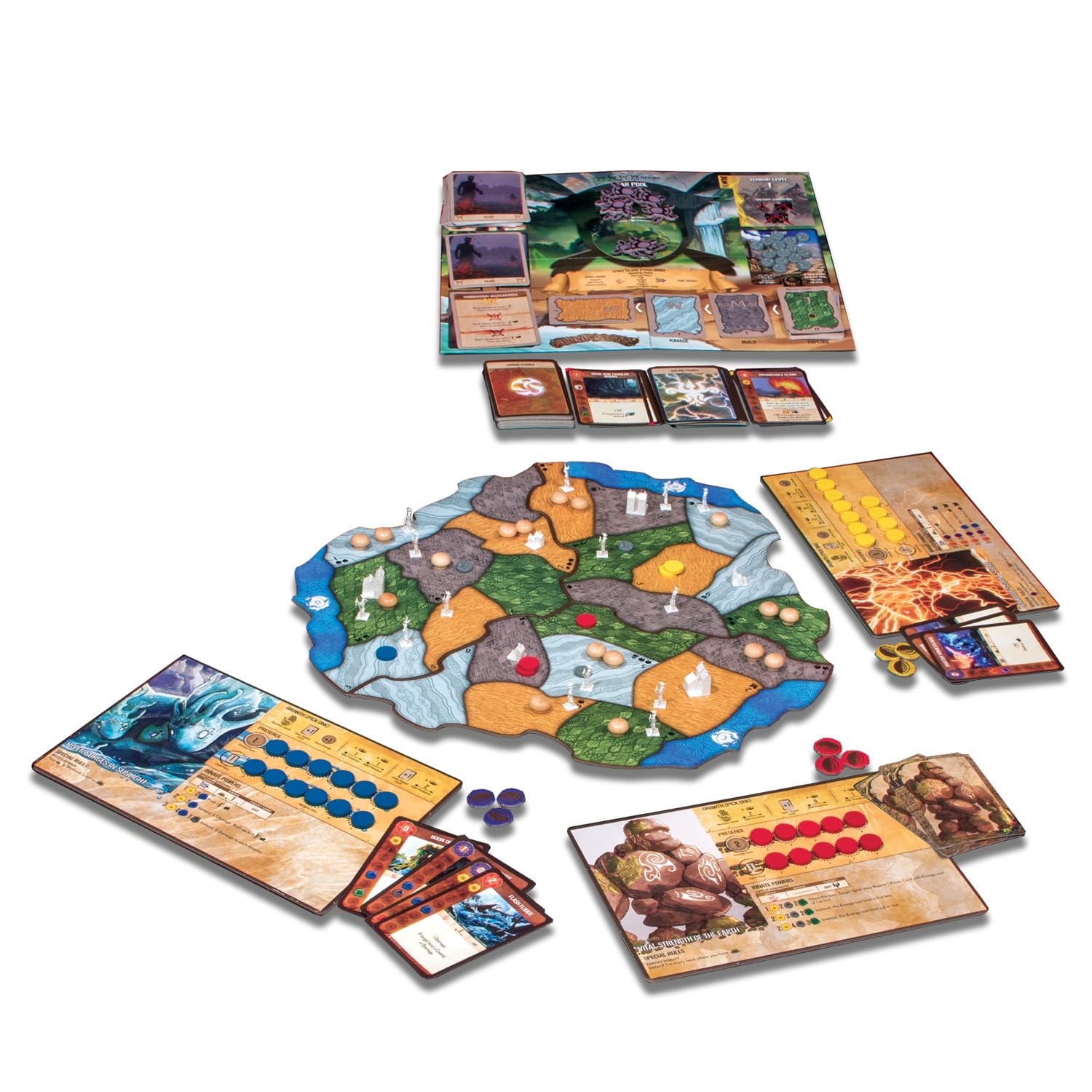 Greater Than Games | Spirit Island: Base Game | Cooperative Strategy Board Game | 1 to 4 Players | 90+ Minutes | Ages 14+