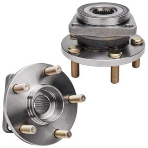 detroit axle - front 2pc wheel bearing hubs for 05-14 subaru outback legacy, 2 wheel bearing and hubs assembly 2005 2006 2007 2008 2009 2010 2011 2012 2013 2014 replacement