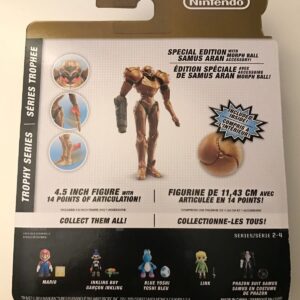 World of Nintendo, Series 2-4, Metroid Samus (Trophy Series) Action Figure, 4 Inches