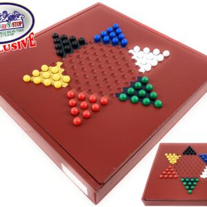 Matty's Toy Stop Exclusive Deluxe 10-in-1 Chess, Checkers, Tic Tac Toe, Backgammon, Mill, Roll Em, Insanity, Chinese Checkers, Mancala & Pick-Up Sticks Wooden Cabinet Game Set