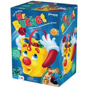 mr. bucket game -- the spinning & moving bucket of fun! by pressman multi color, 5"