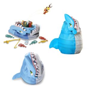 Shark Bite -- Roll the Die and Fish for Colorful Sea Creatures Before the Shark Bites Game! by Pressman Blue Sky, 5"