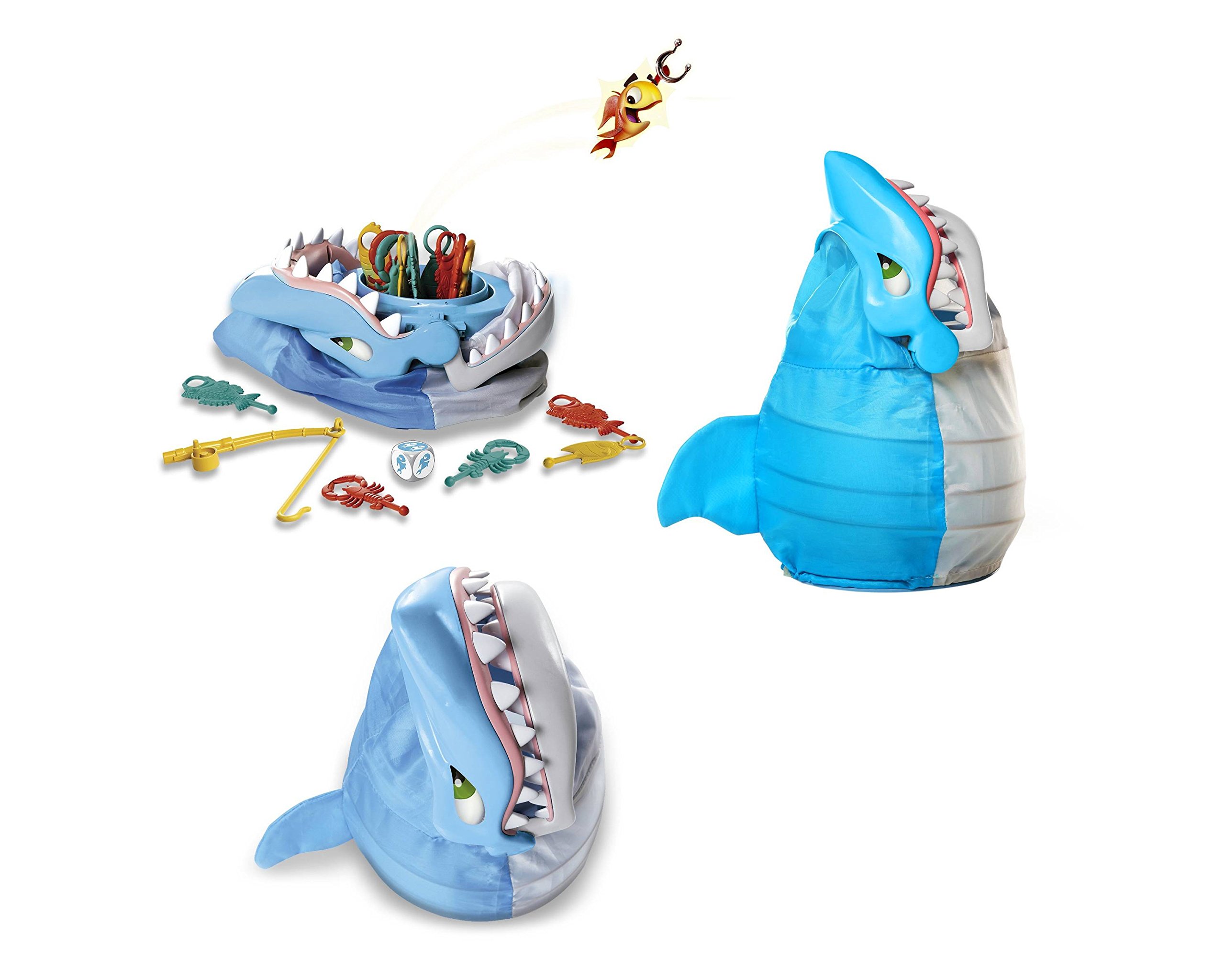 Shark Bite -- Roll the Die and Fish for Colorful Sea Creatures Before the Shark Bites Game! by Pressman Blue Sky, 5"