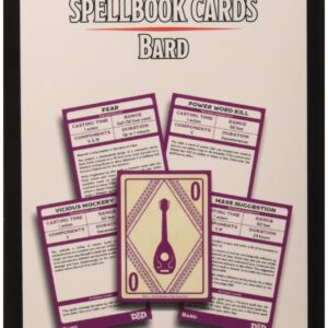 Dungeons & Dragons: Spell Book Cards: Bard Deck Card Game (8 Players)