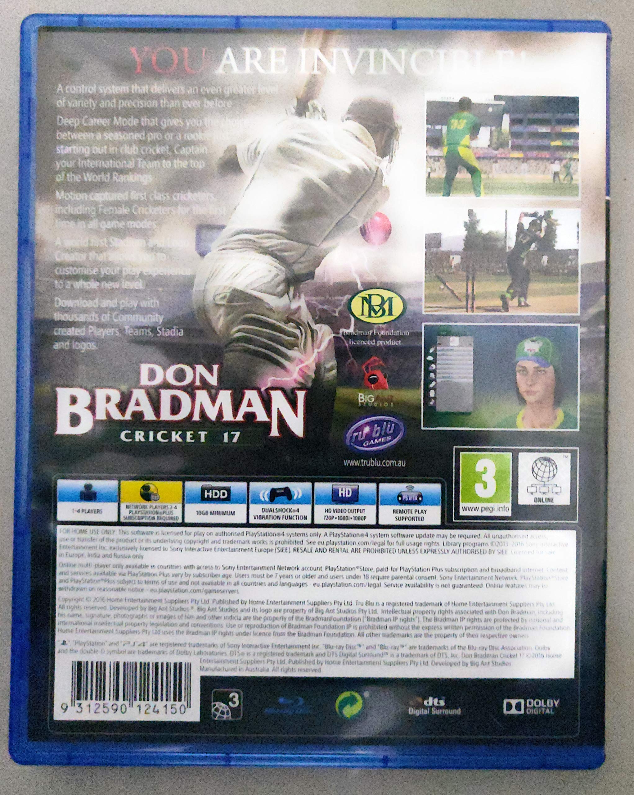 DON BRADMAN CRICKET 17 - Playstation 4 PS4