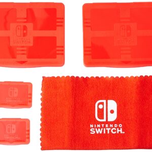 Nintendo Switch Protection Pack – Screen Protector, Cleaning Cloth, Game Card Cases, Micro SD Cases