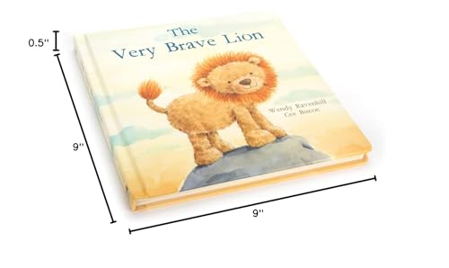 Jellycat The Very Brave Lion: A Baby Board Book Children's Book | Baby Gift