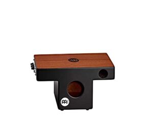 meinl pickup slaptop cajon box drum with internal snares and forward projecting sound ports - not made in china - mahogany playing surface, 2-year warranty (ptopcaj4mh-m)