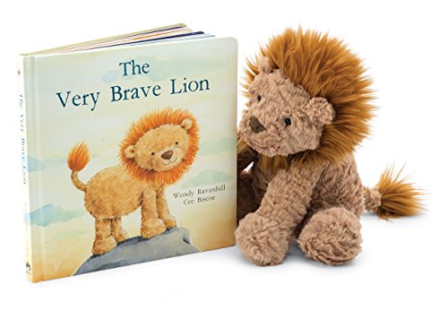 Jellycat The Very Brave Lion: A Baby Board Book Children's Book | Baby Gift