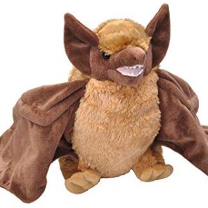 Wild Republic Brown Bat Plush, Stuffed Animal, Plush Toy, Gifts for Kids, Cuddlekins 12 Inches,Multi