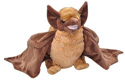 Wild Republic Brown Bat Plush, Stuffed Animal, Plush Toy, Gifts for Kids, Cuddlekins 12 Inches,Multi