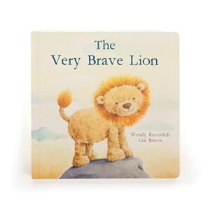 jellycat the very brave lion: a baby board book children's book | baby gift