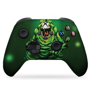 dreamcontroller slime monster custom x-box controller wireless compatible with x-box one/x-box series x/s proudly customized in usa with permanent hydro-dip printing (not just a skin)