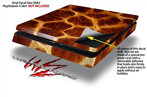 Vinyl Decal Skin Wrap compatible with Sony PlayStation 4 Slim Console Fractal Fur Giraffe (PS4 NOT INCLUDED)