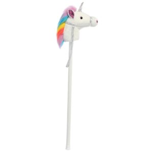 Aurora - Ride-On - 37" Giddy Up Stick Unicorn - White